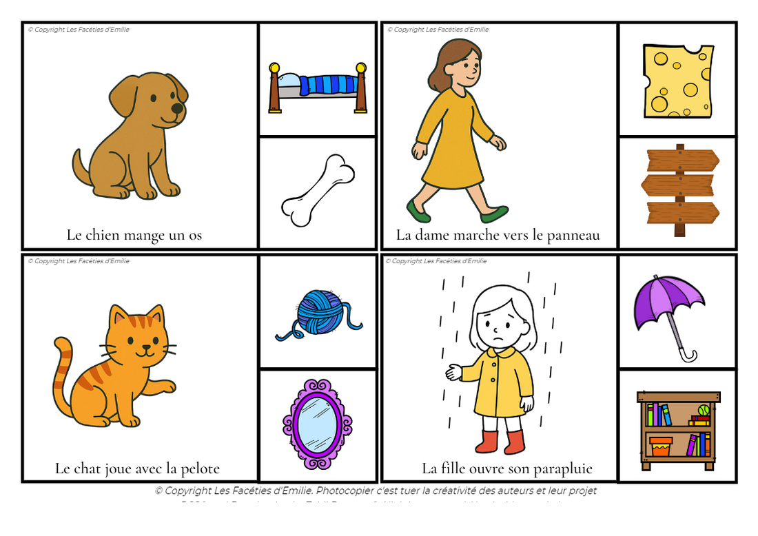 Compréhension : Lis (ou écoute) et dessine – Mon Marché Ortho